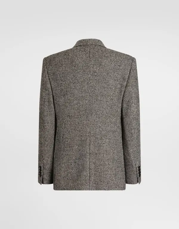Dolce & Gabbana Sinatra Double-breasted Jacket In Birdseye Wool Blend