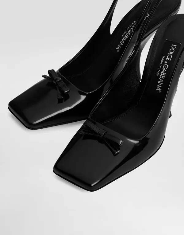 Dolce & Gabbana Calfskin Slingback - Black