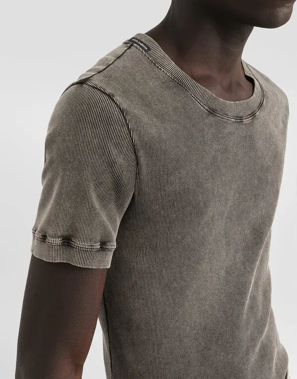 Dolce & Gabbana Ribbed Cotton T-shirt