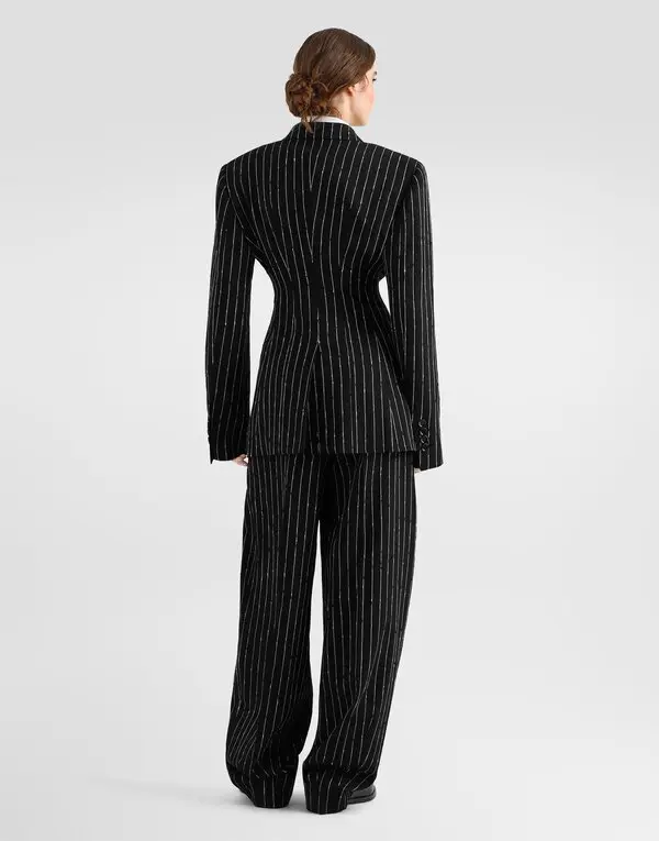 Dolce & Gabbana Pinstripe Virgin Wool Trousers