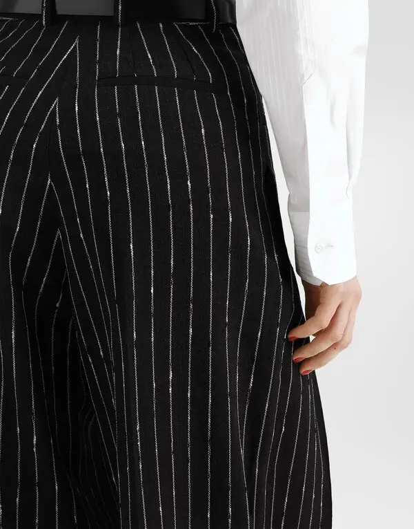 Dolce & Gabbana Pinstripe Virgin Wool Trousers