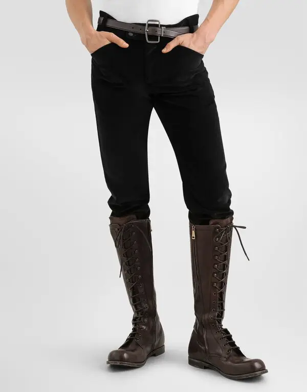 Dolce & Gabbana Velvet Trousers - Black