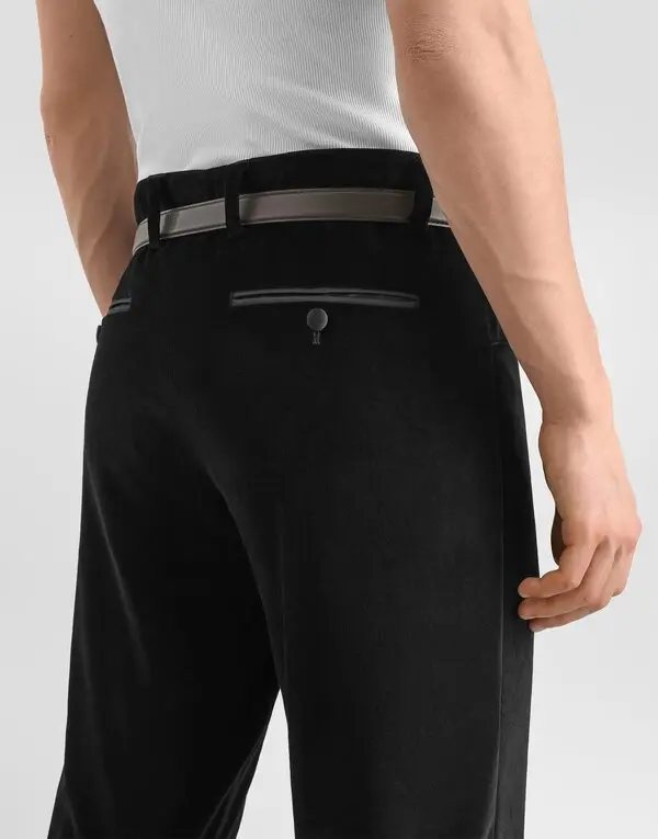 Dolce & Gabbana Velvet Trousers - Black