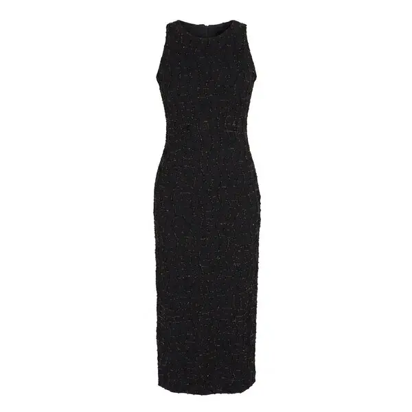 MODENAIRE Elegant Round Neck Bodycon Dress With Slimming Silhouette