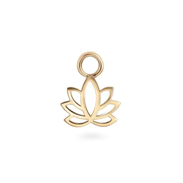 ZOHREH Lotus Flower Earring Charm 9k