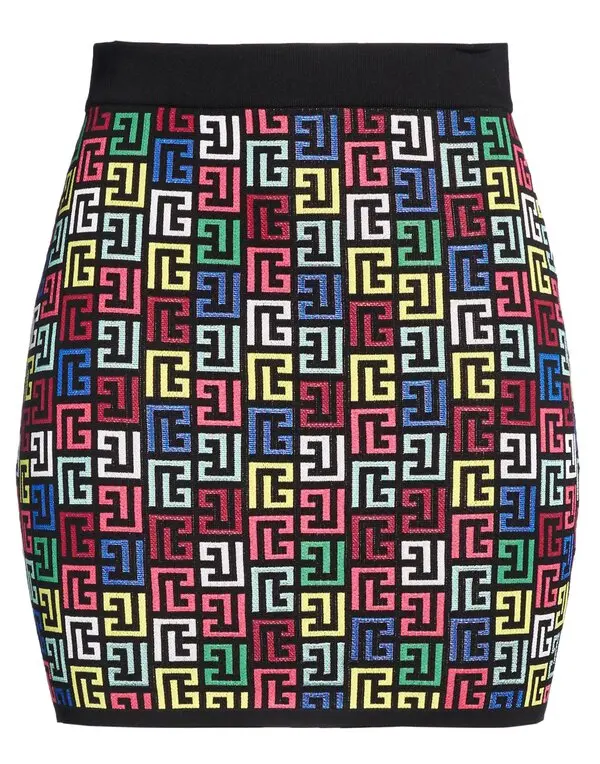 Balmain Mini Skirt Size Viscose, Polyester, Polyamide