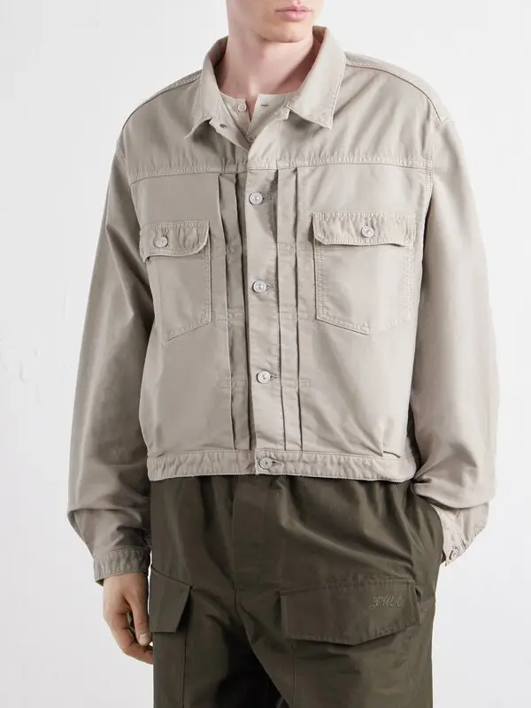 Visvim 101xx Embroidered Garment-dyed Corduroy Jacket
