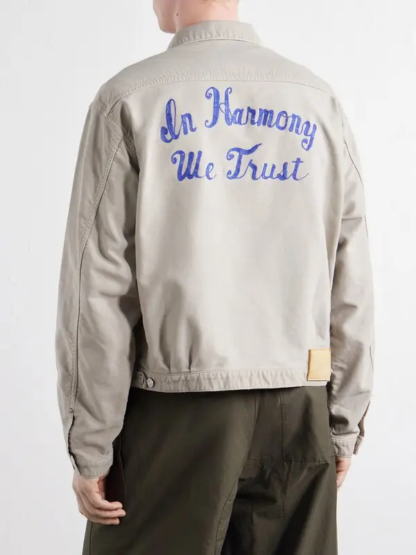 Visvim 101xx Embroidered Garment-dyed Corduroy Jacket