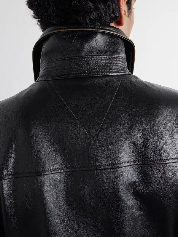 Bottega Veneta Intrecciato Leather Jacket