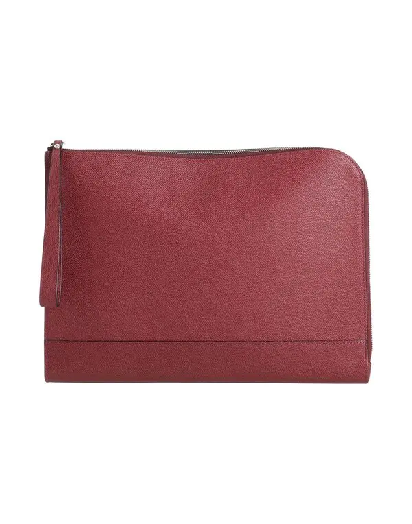 VALEXTRA Document Holder Calfskin - Red