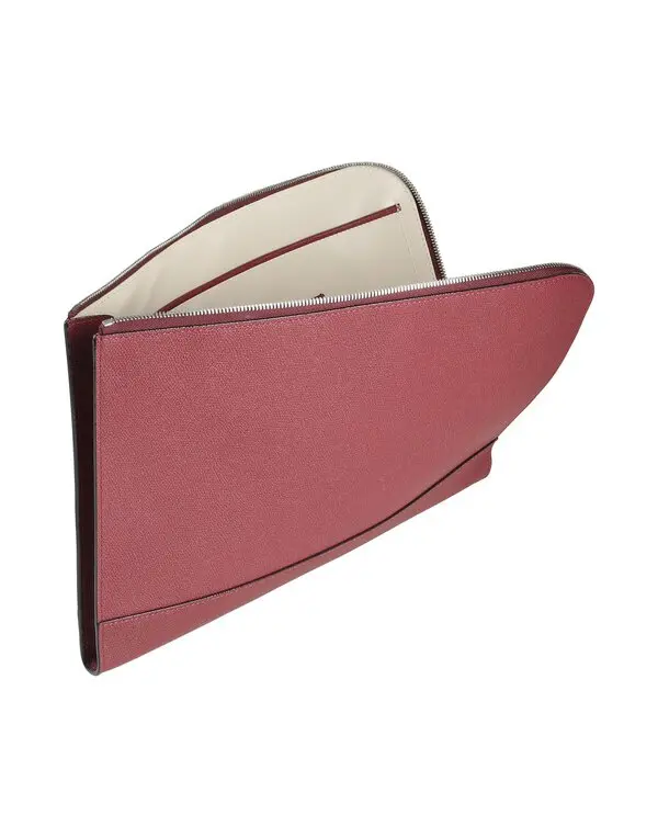 VALEXTRA Document Holder Calfskin - Red