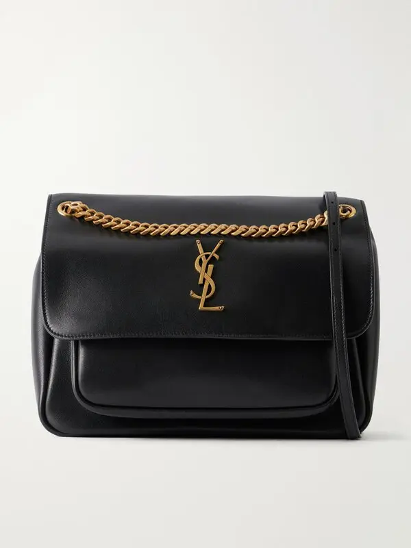Saint Laurent Niki Leather Shoulder Bag - Black