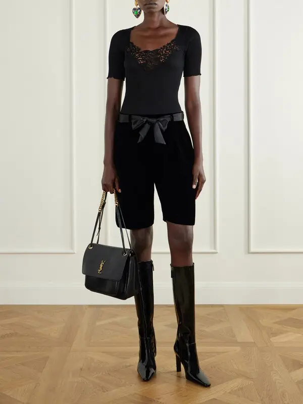 Saint Laurent Niki Leather Shoulder Bag