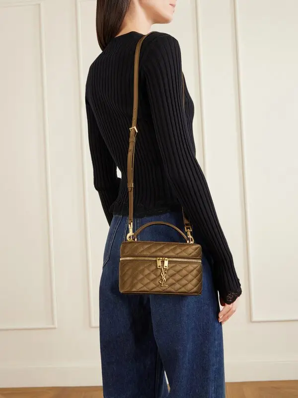 Saint Laurent Gaby Satin Shoulder Bag