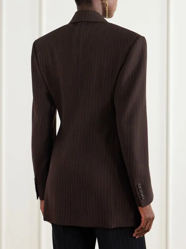 Saint Laurent Striped Wool-blend Blazer