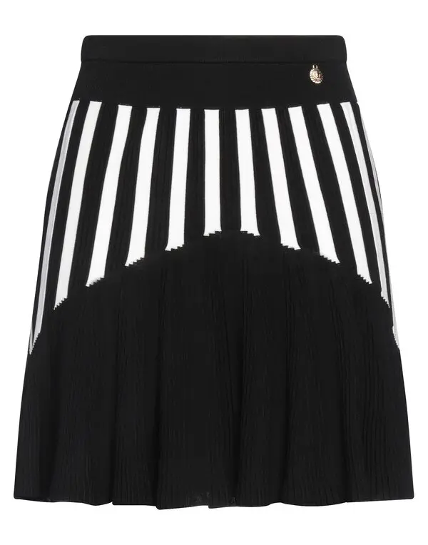 Balmain Mini Skirt Size Viscose, Polyester, Polyamide