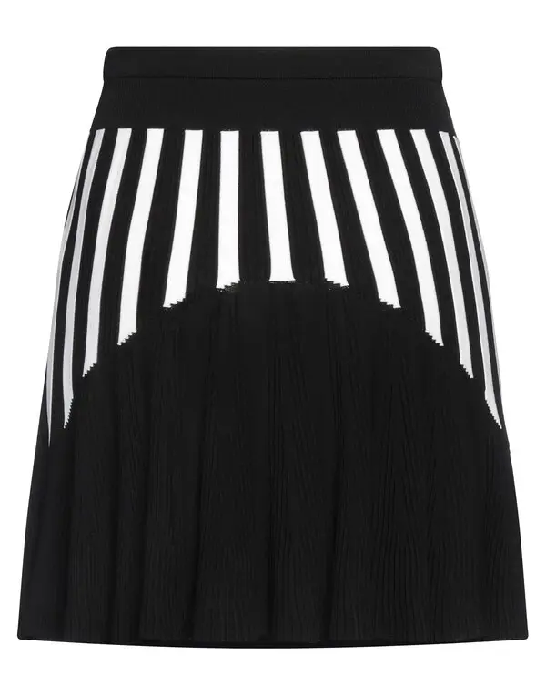 Balmain Mini Skirt Size Viscose, Polyester, Polyamide