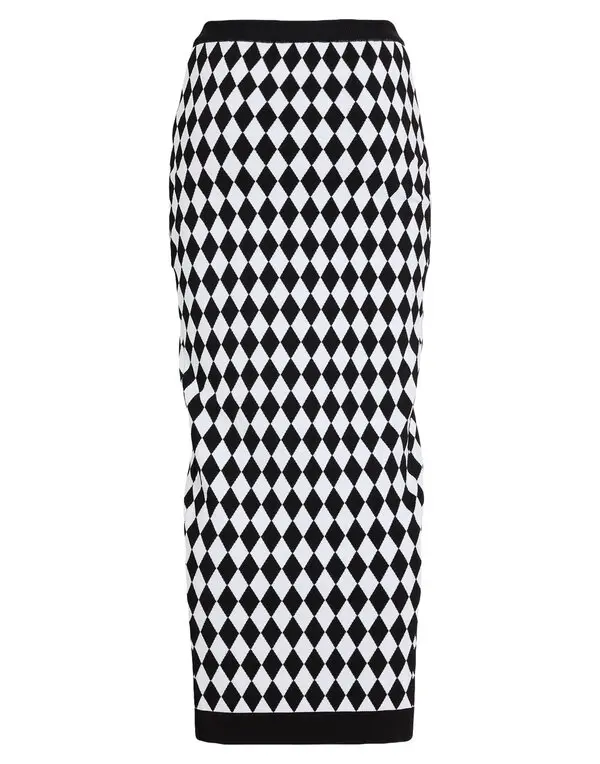 Balmain Midi Skirt Size Viscose, Polyamide, Polyester, Elastane