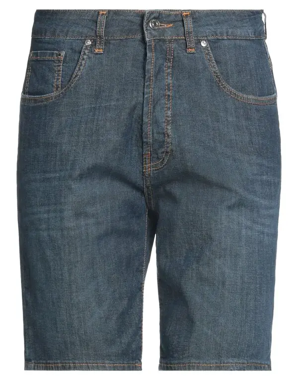 LIU •JO MAN Denim Shorts Size Cotton, Elastane