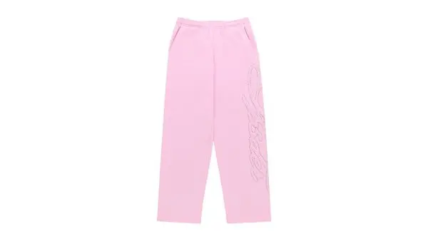 SP5DER Rhinestone Script Wide Leg Sweatpant