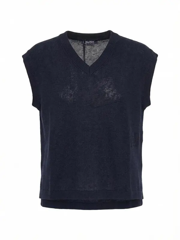 Max Mara Linen Vest - Multicolor