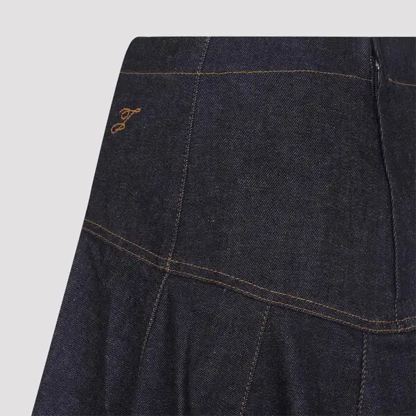 Jacquemus La Jupe De-nimes Lavoir Midi Skirt - Blue