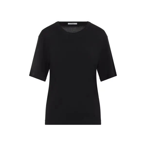 LEMAIRE Ribbed T-shirt - Black