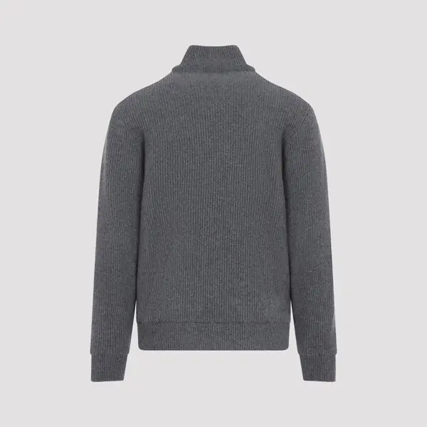 Brunello Cucinelli Padded Leatherjacket - Gray
