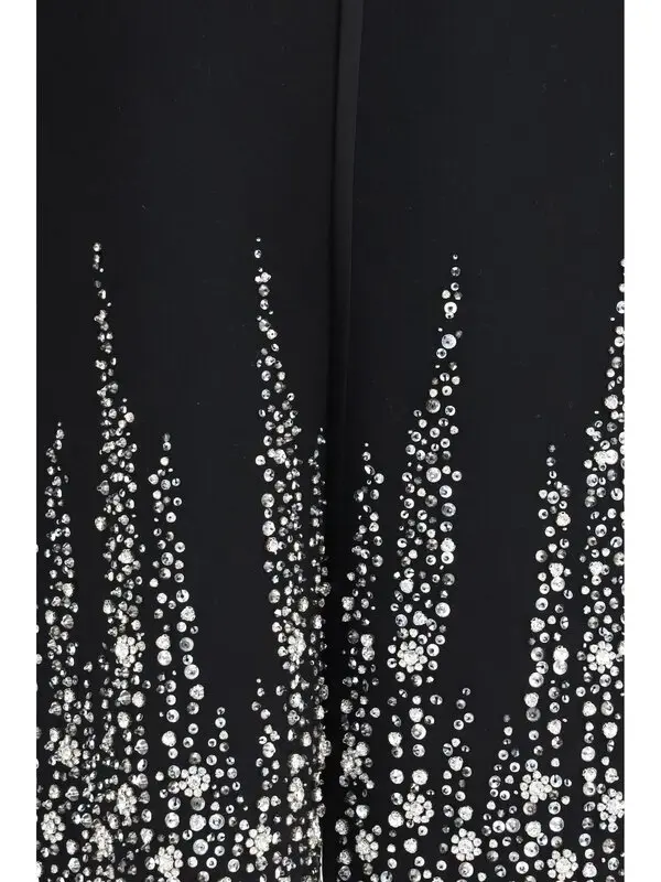 Valentino Garavani Compact Drap Cape With Degradé Rhinestone Embroidery