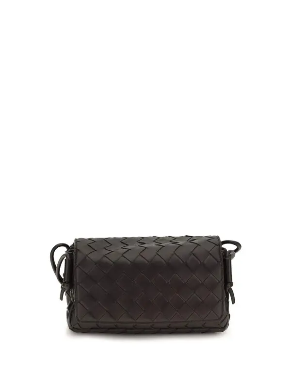 Bottega Veneta Intrecciato Shoulder Bag - Brown