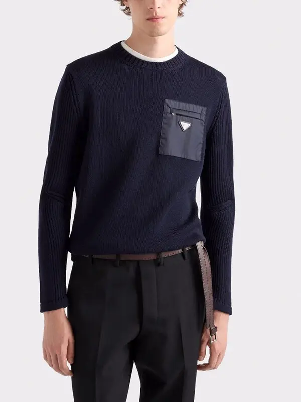 Prada Sweater With Re-nylon Detail