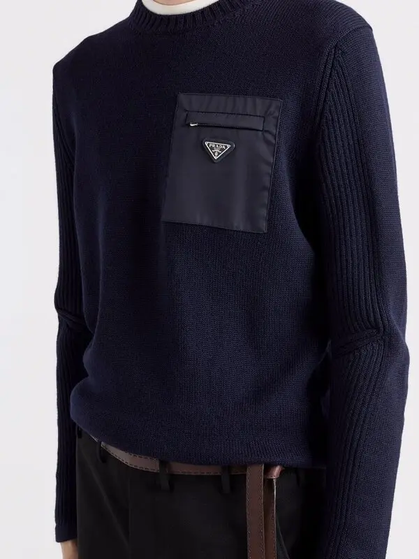 Prada Sweater With Re-nylon Detail