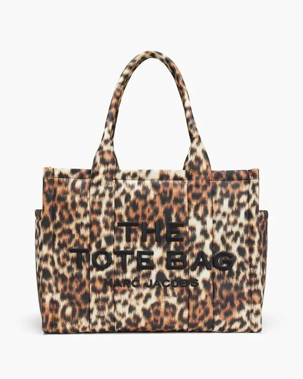Marc Jacobs Large Tote Bag In Leopard Puffy Nylon