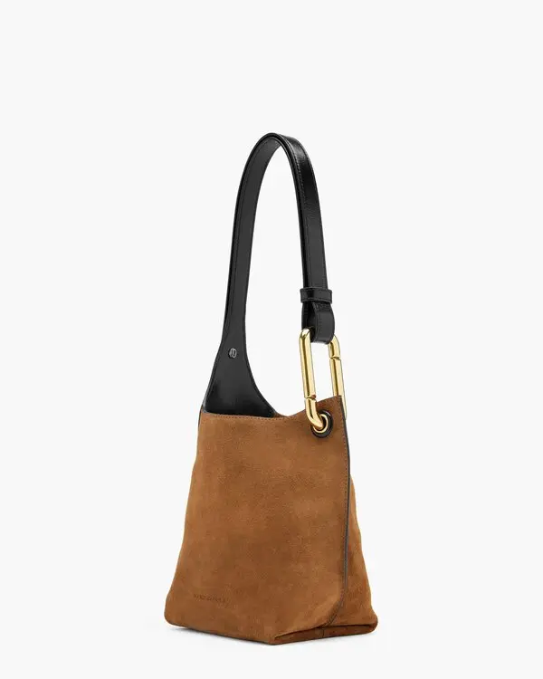Marc Jacobs Scene Small Bucket In Suede Bag - Copper