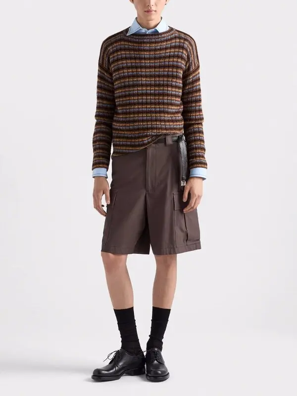 Prada Shetland Wool Boat Neck Sweater