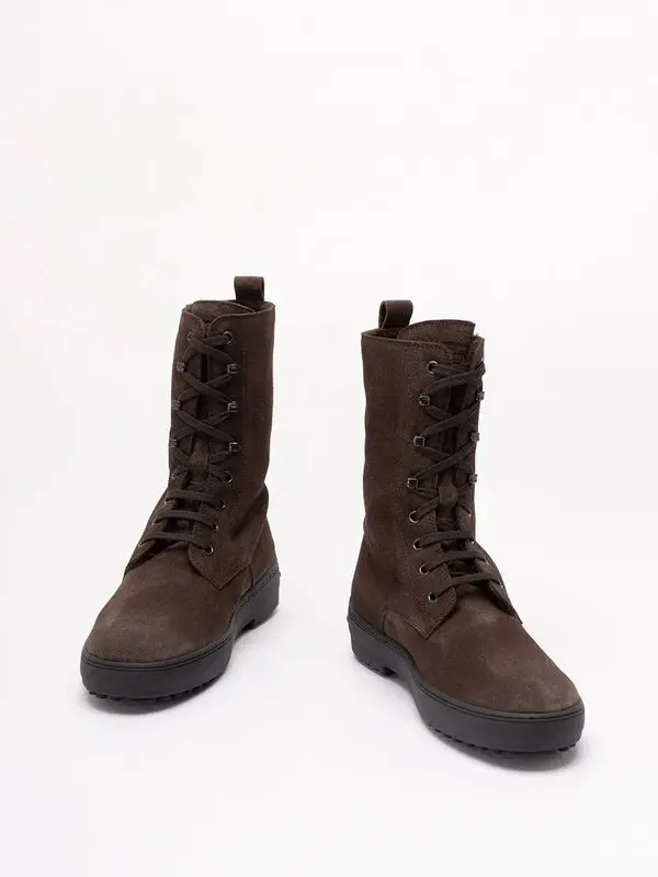 TOD'S Winter Gommino Ankle Boots In Suede - Multicolor