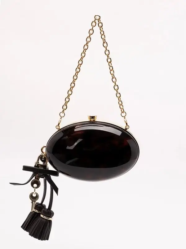 SELF-PORTRAIT Resin Oval Clutch - Multicolor