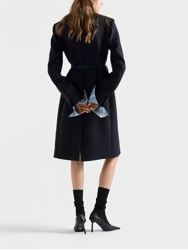 Prada Coat With Belt - Multicolor