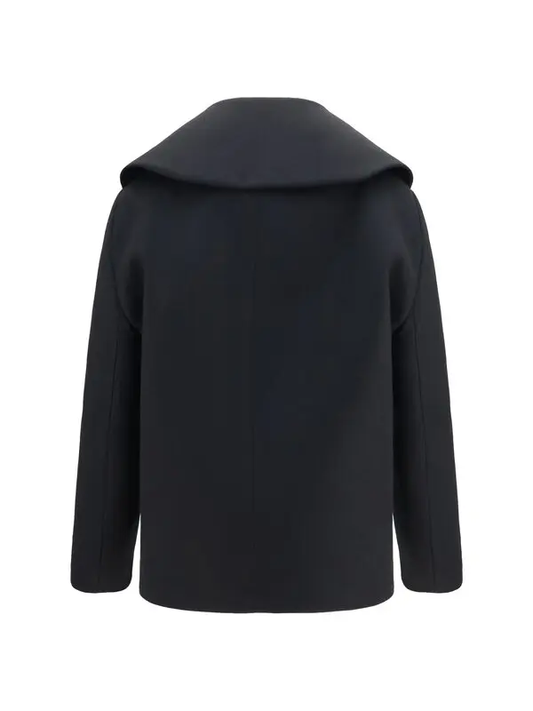 Balenciaga Structured High-neck Peacoat
