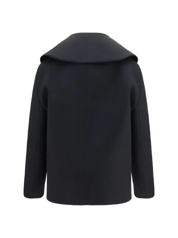 Balenciaga Structured High-neck Peacoat