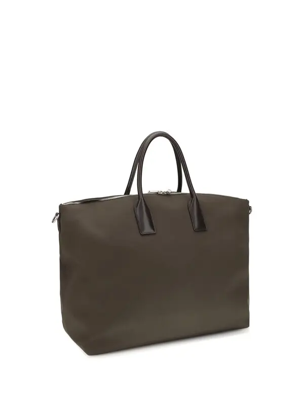 Saint Laurent Oversized Bowling Travel Bag - Brown