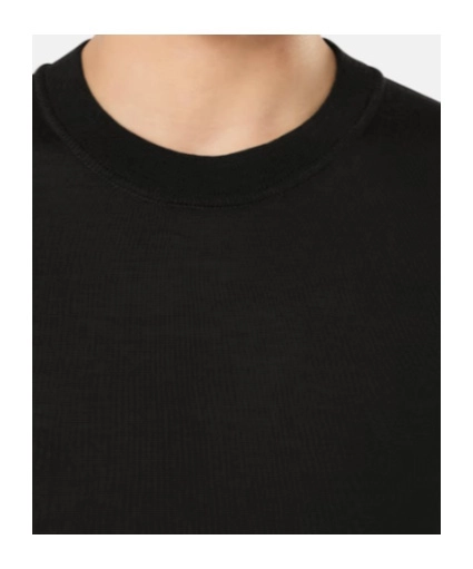 Stone Island Logo Patch Crewneck Jumper - Black
