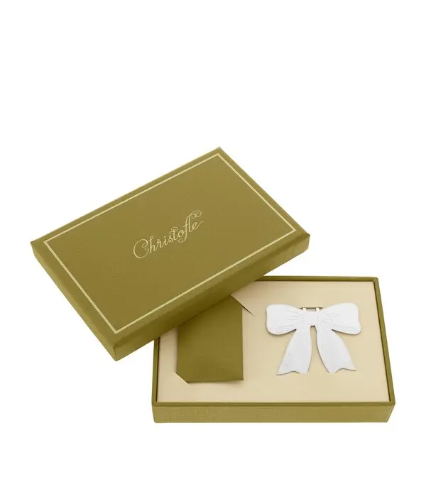 Christofle Plated Sous Le Sapin Bow Tree Decoration