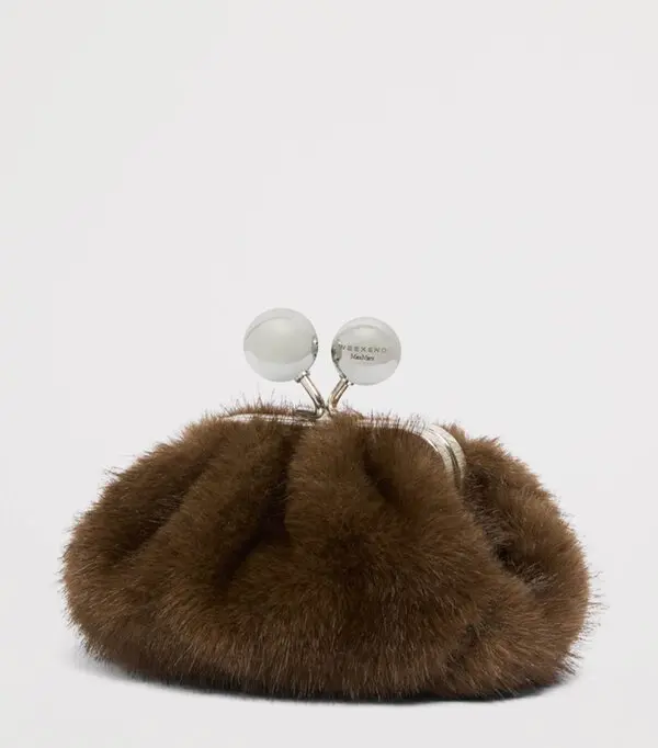 Max Mara Mini Sheepskin Pasticcino Clutch Bag