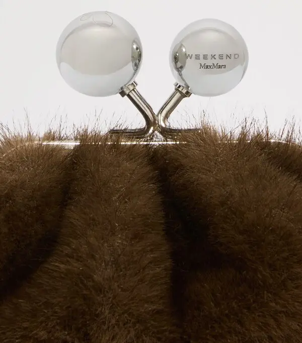 Max Mara Mini Sheepskin Pasticcino Clutch Bag