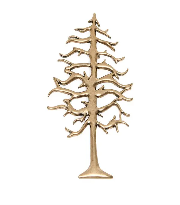 Max Mara Tree Brooch - Gold