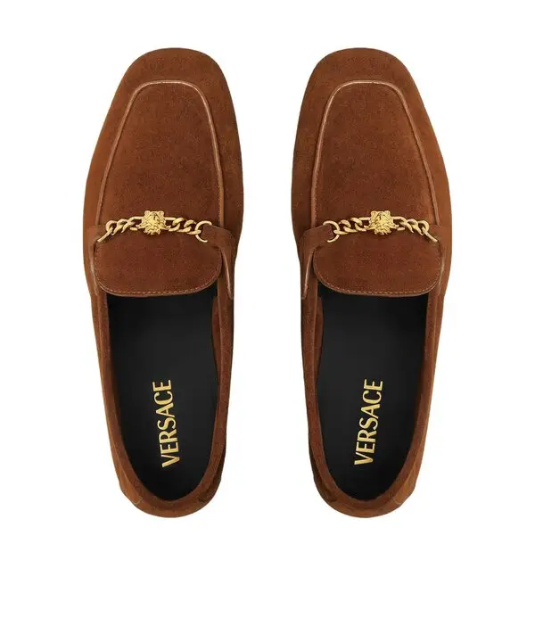 Versace Medusa-chain Loafers