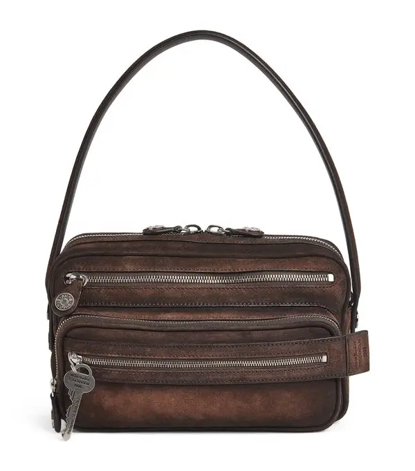 Acne Studios Waxed Leather Camero Party Shoulder Bag