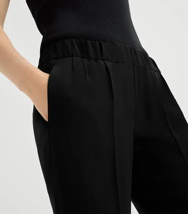 Brunello Cucinelli Crepe Cady Slim Trousers