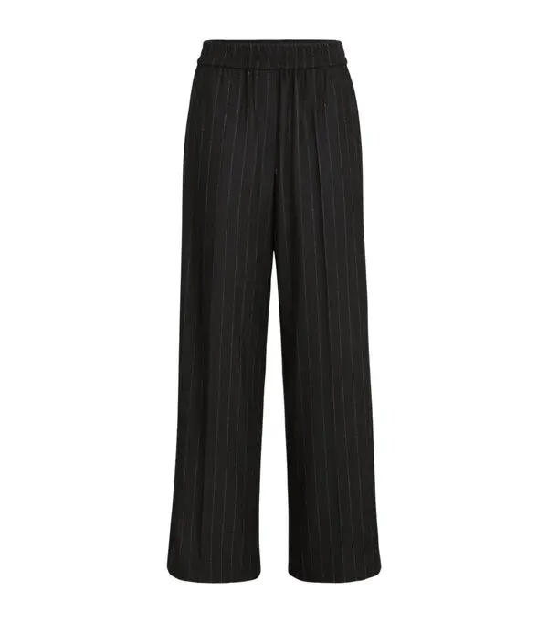 Brunello Cucinelli Virgin Wool-blend Pinstripe Trousers